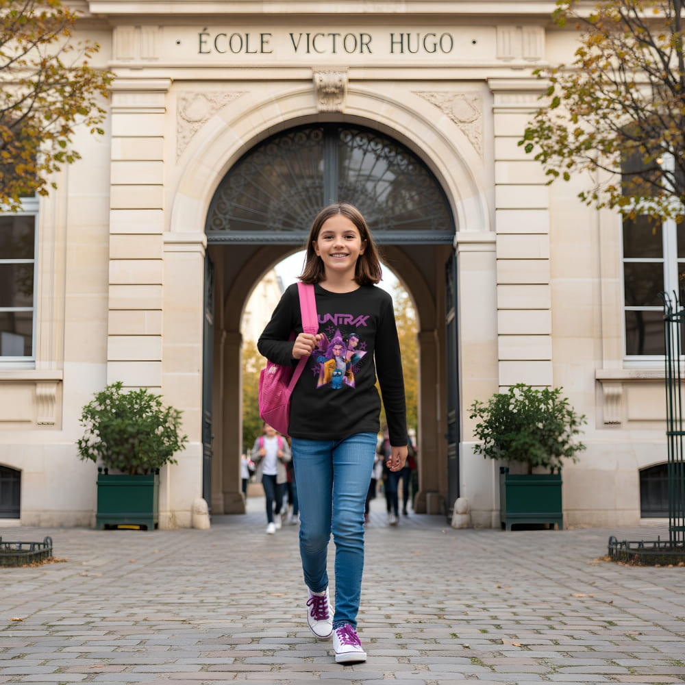 T-shirt per bambina K-pop Demon Hunters a maniche lunghe con motivo ...